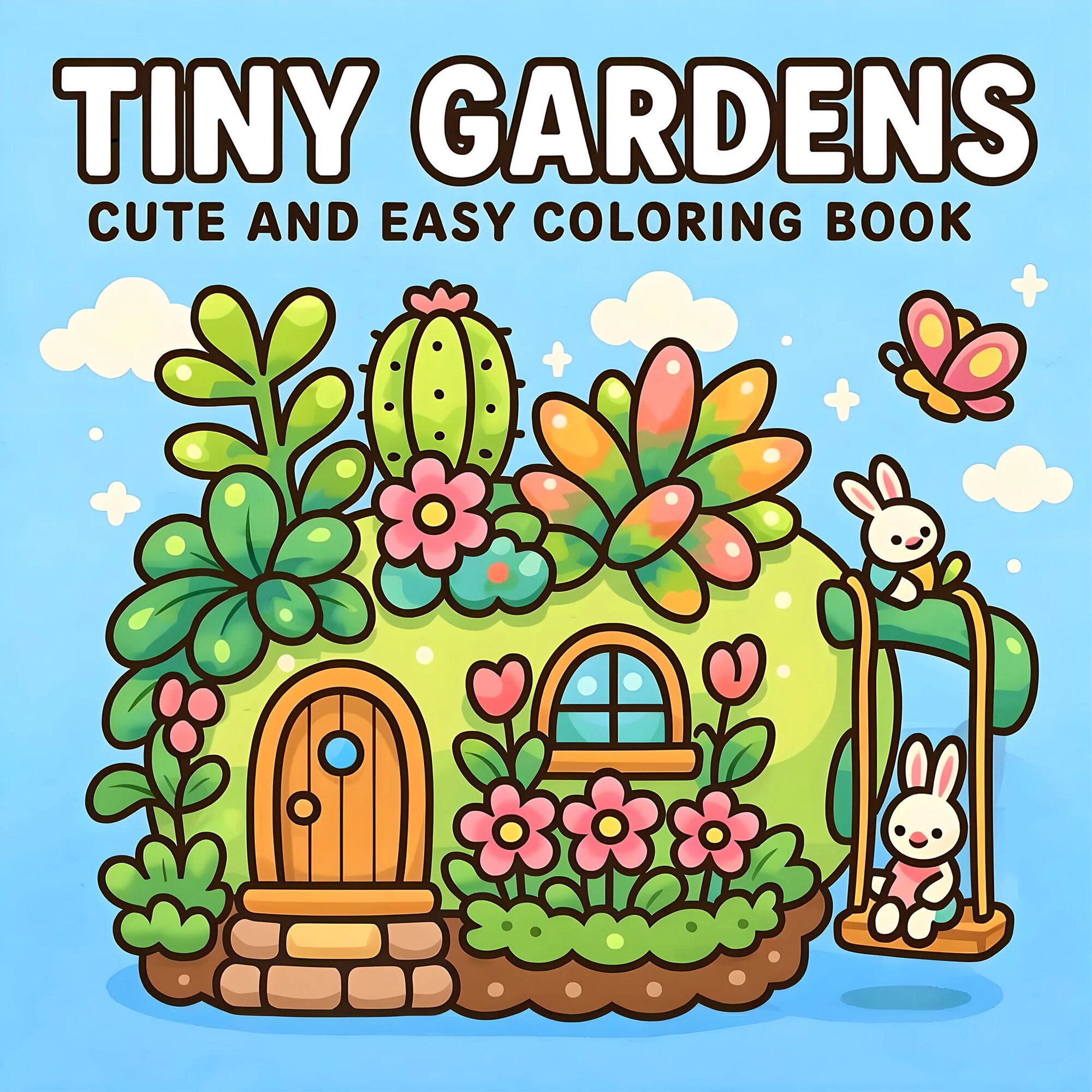 Набор раскрасок TINY GARDENS для взрослых