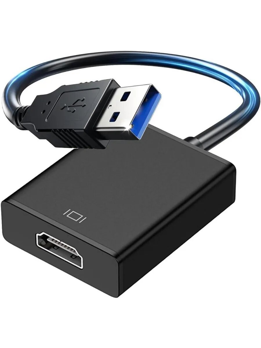 Двухголовочный адаптер USB к HDMI