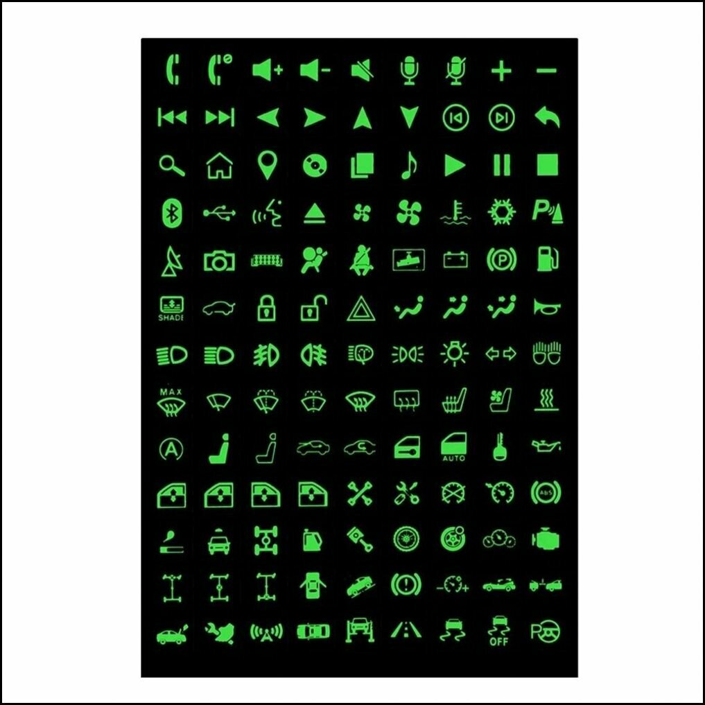 Эксклюзивный автомобильный стикер для кнопки из ПЭТ материала, обеспечивающий водонепроницаемость, износостойкость и долговечность тюнинга