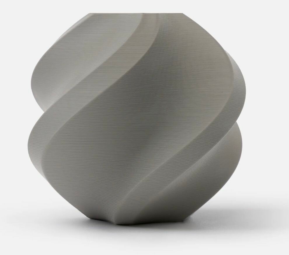 Bambu Lab Пластик филамент 3D принтера PLA Lite Цвет Серый Gray 1 кг, без катушки, 16101