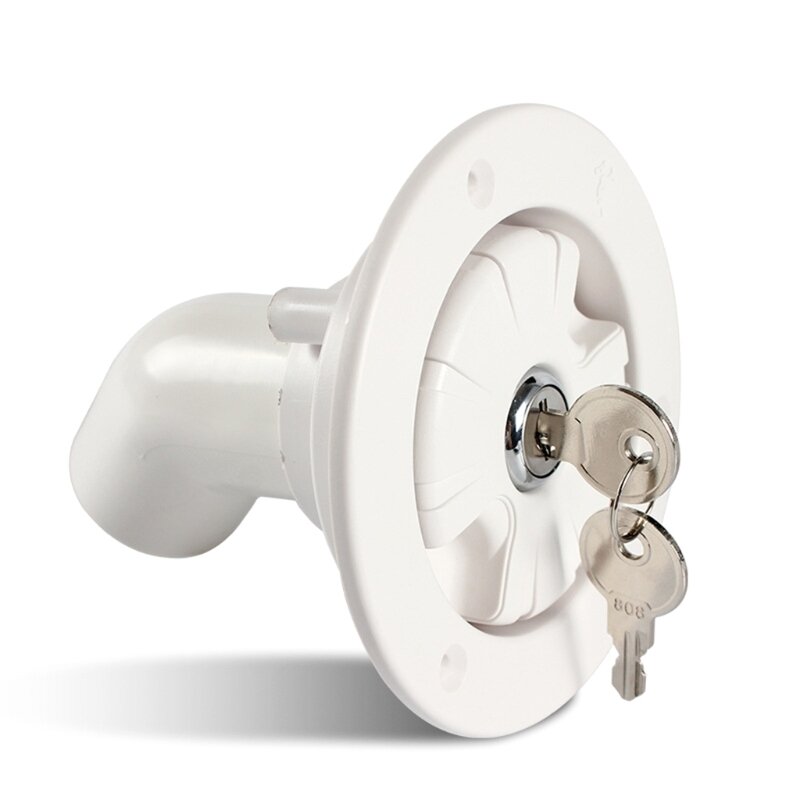 Клинья для автодома с самотечным заполнением воды, герметичный люк для фургона и прицепа, высококачественный пластик, замок с ключами