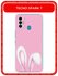 Чехол на Tecno Spark 7 / Техно Спарк 7 с принтом "Кроличьи уши 1"