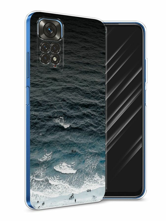 Чехол на Xiaomi Redmi Note 11 4G Global/Redmi Note 11S / Сяоми Редми Нот 11 4G Глобал с принтом Волны на море