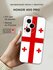 Чехол на Honor 400 Pro / Хонор 400 Про с принтом "Флаг Грузии"
