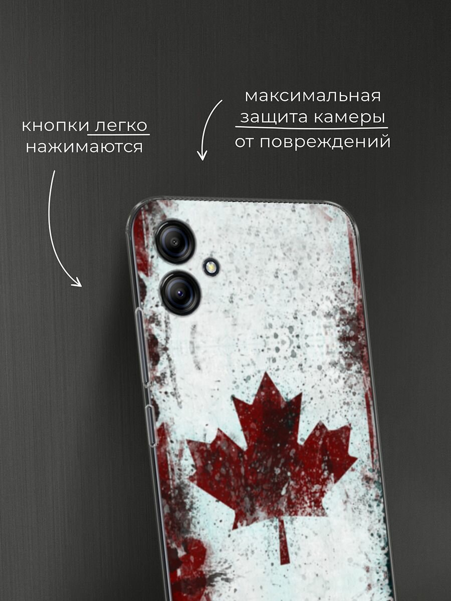 Чехол на Samsung Galaxy A04e / Самсунг A04e с принтом "Канада" — фото 1
