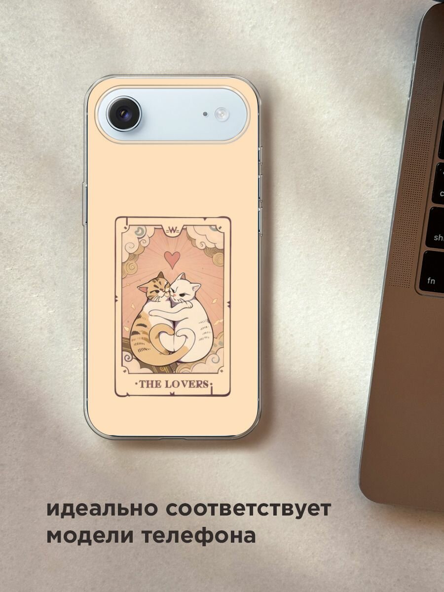 Чехол на Apple iPhone Air / Айфон Айр с принтом "The lovers cats 1 - 14 февраля" — фото 1