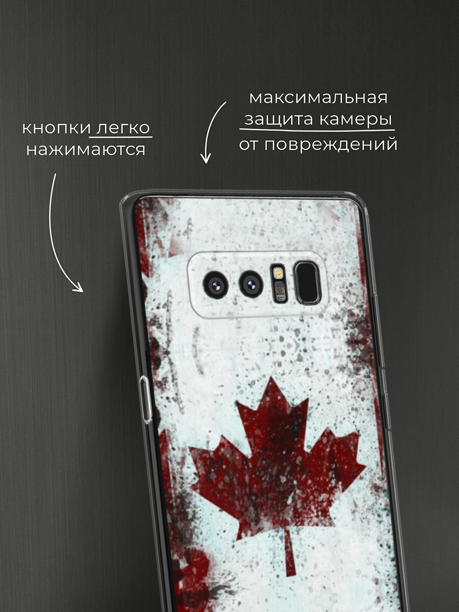 Чехол на Samsung Galaxy Note 8 / Самсунг Галакси Нот 8 с принтом "Канада" — фото 1