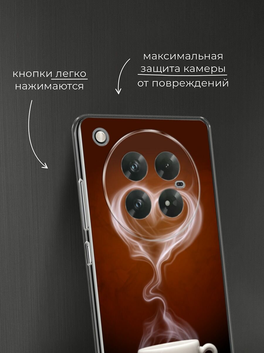 Чехол на Infinix Zero 40 5G / Инфиникс Зеро 40 5G с принтом "Кофейная любовь" — фото 1