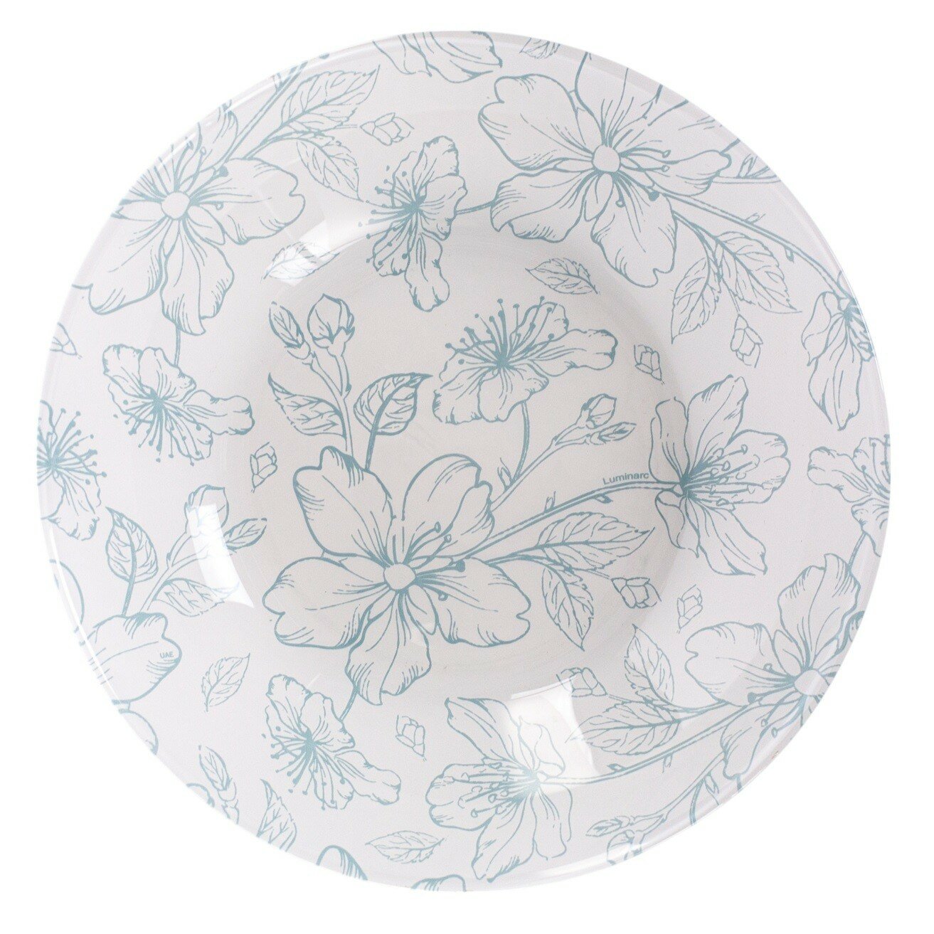 Luminarc Melitina blue тарелка суповая 21 см из стекла для сервировки стола обеда