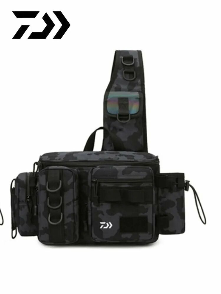 Рюкзак-сумка Daiwa для спиннинга: универсальная поясная сумка для рыбалки и велопрогулок