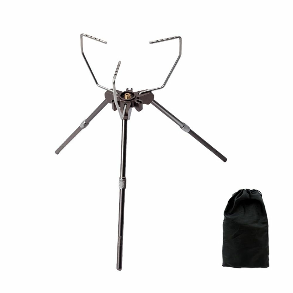 Кронштейн для газового баллона и печей для кемпинга на открытом воздухе, переносная съемная стойка для печи, регулируемая по высоте, алюминиевый сплав, расширительный кронштейн для печей