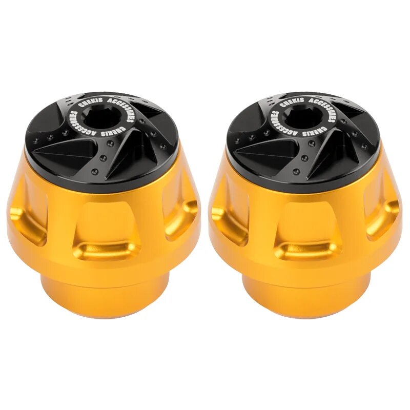 Оригинальные аксессуары для мотоциклов Chekis подходят для Honda Pcx125/150/160 Adv150/160/350 Forza300/350 Nss350, модифицированное переднее колесо, чашка предотвращения столкновений, передняя вилка, передняя амортизация и мяч против падения Желтый, GOLD