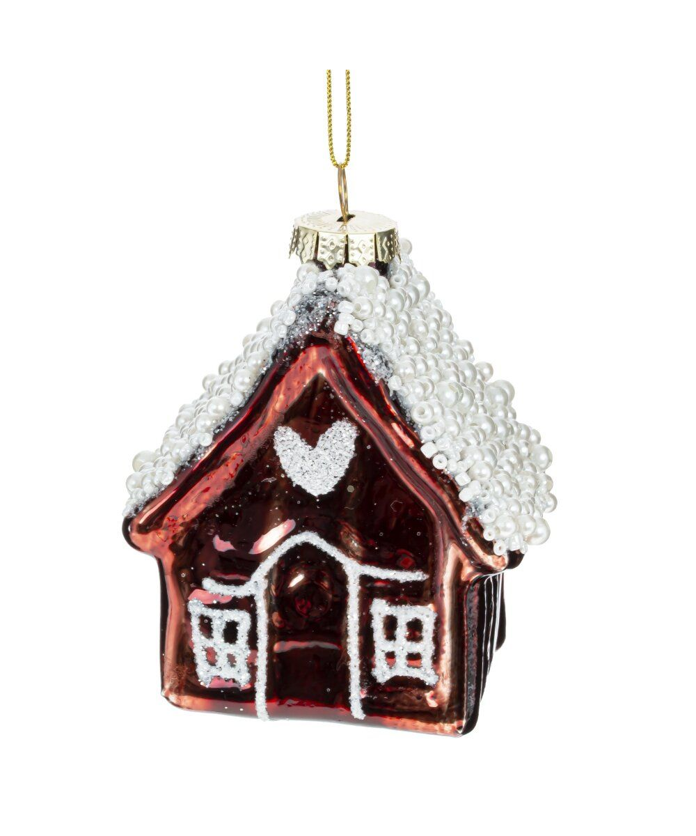 Украшение новогоднее "Домик", L7 W6 H9,5 см