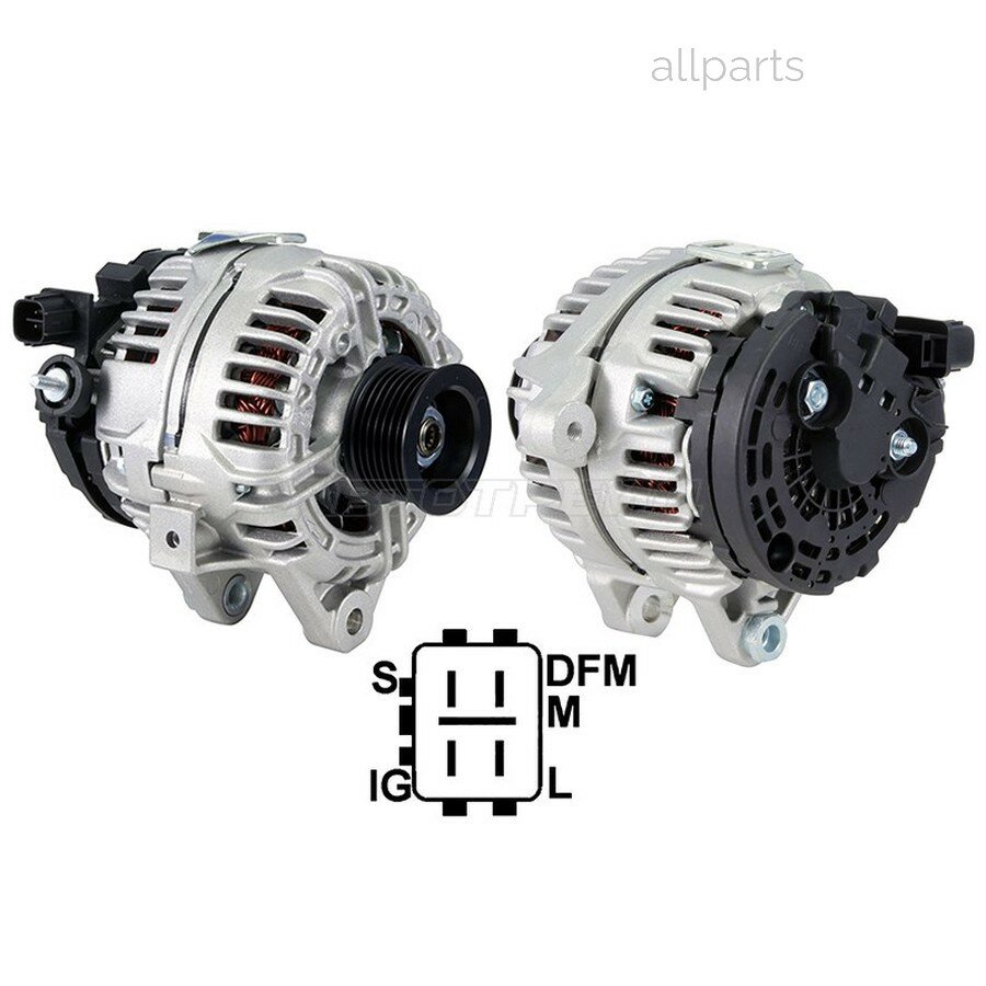 SAT ST-85-0053 Генератор TOYOTA AVENSIS 2.0/2.4 03-08/CAMRY 2.4 01-06/RAV4 2.0 00-05 1/2AZFSE 12V 100A(BOSCH)