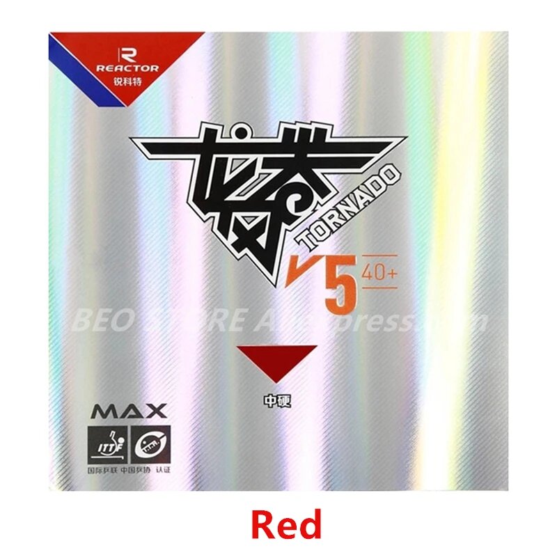Накладка для настольного тенниса Reactor TORNADO V5 Red, Красный
