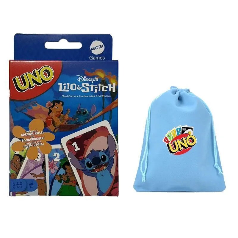 Игровые карты UNO: Disney Lilo & Stitch Специальное издание мультяшных настольных карт