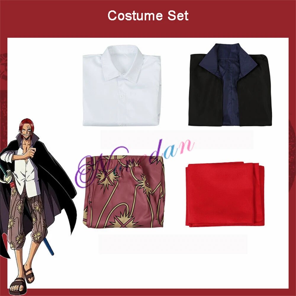 Косплей костюм Красный Шанкс Новедан XL, Black Costume