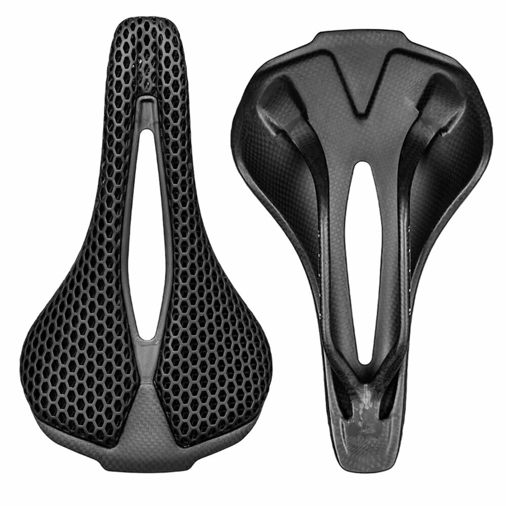 Ультралегкое Карбоновое Велосипедное Седло 140 Г, Дышащее, С Полым Дизайном И 3D-печатью, Для Шоссейных И Горных Велосипедов