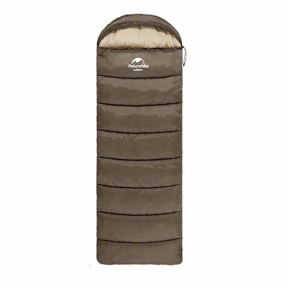Спальный мешок Naturehike серия U NH20MSD07 U250, коричневый