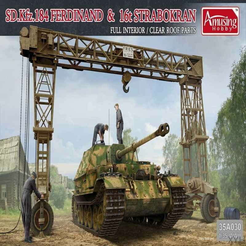 Amusing Hobby 1/35 35A030 SD. KFZ.184 Интерьер Ferdinand & 16t Strabokran Танки