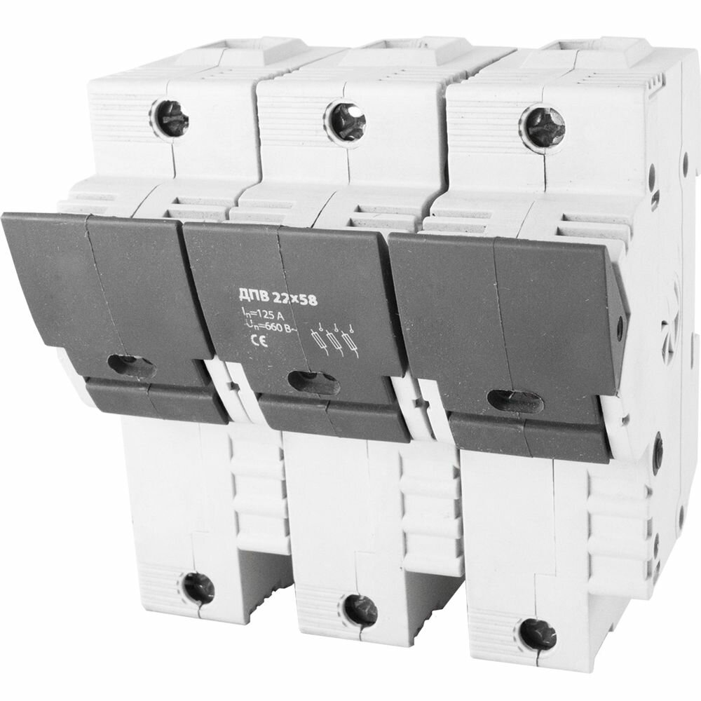Держатель плавких вставок ДПВ 22х58 3П