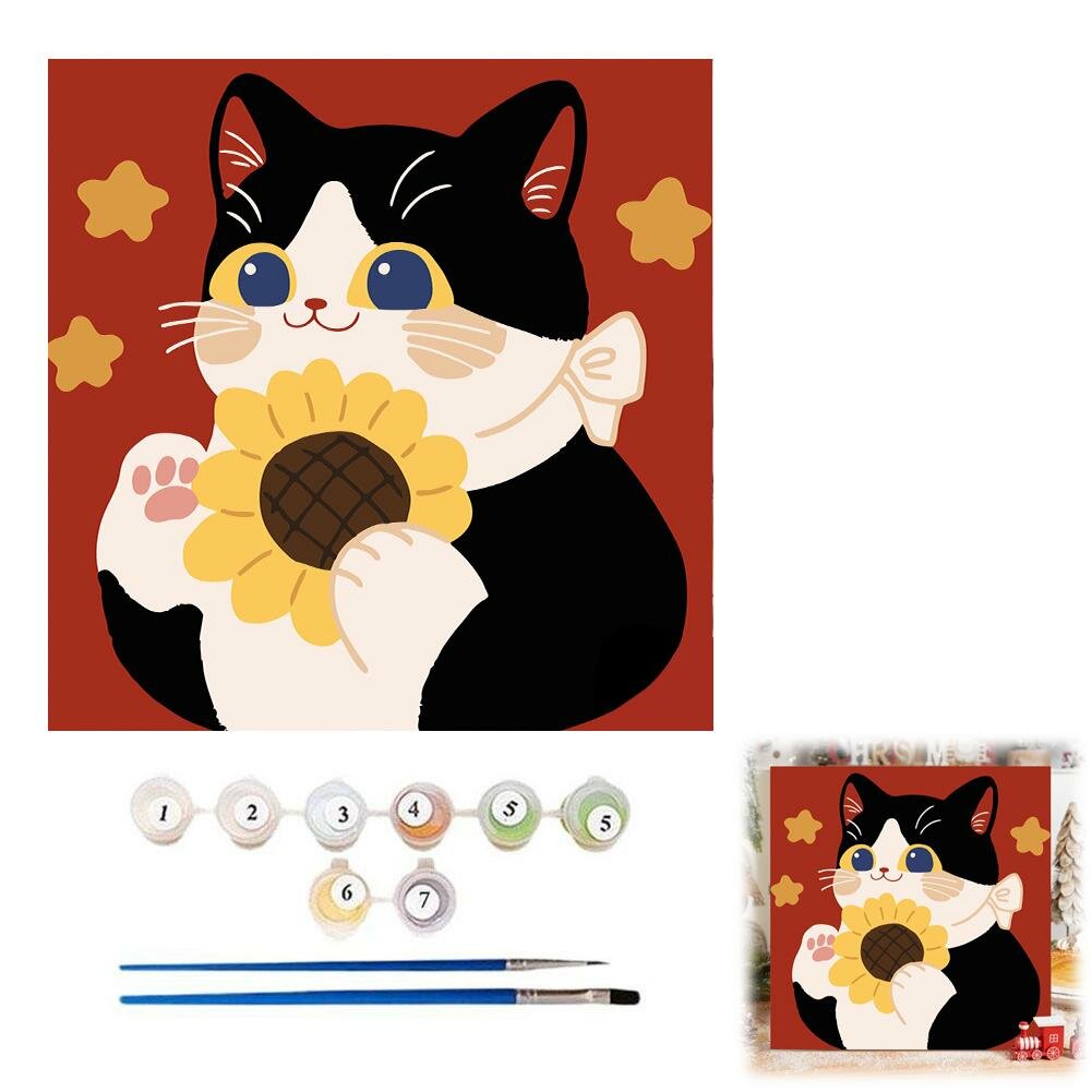 Цифровая живопись маслом 20Х20СМ