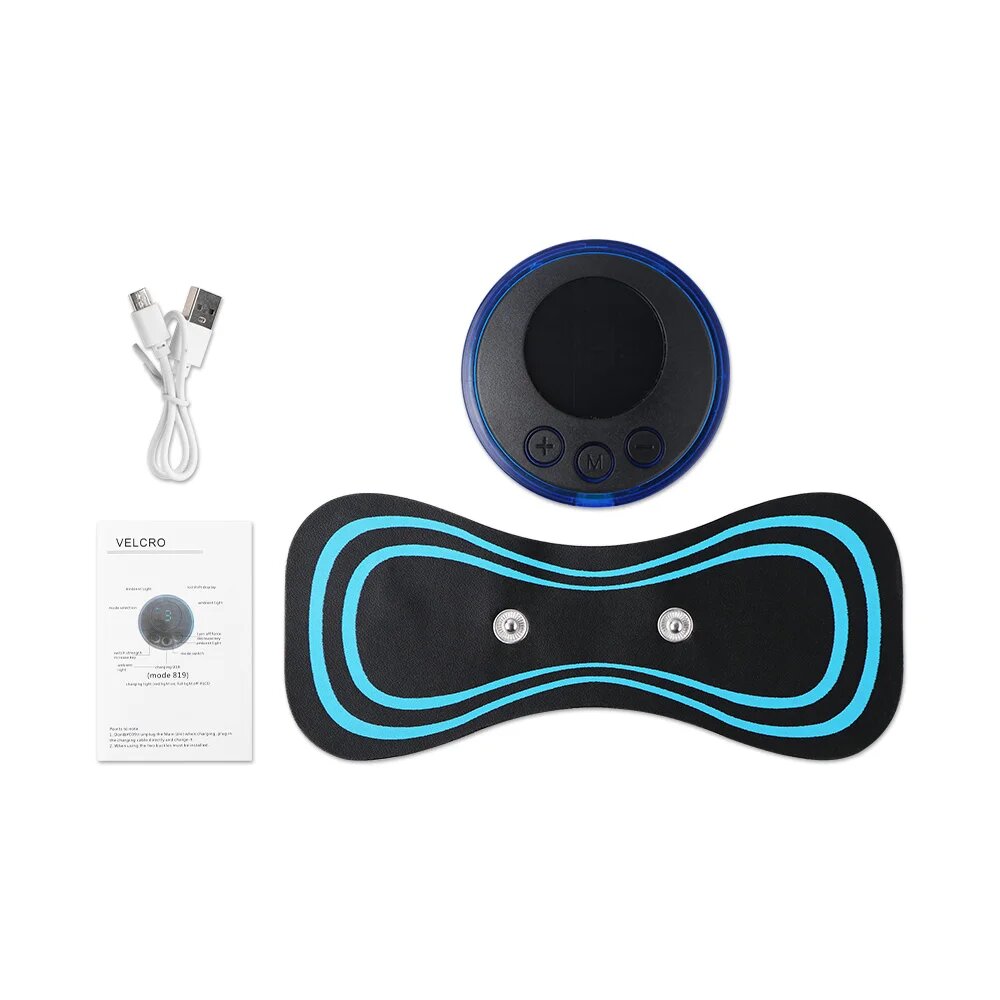 EMS массажер для шеи перезаряжаемый массажер для шеи массаж спины и шеи импульсный мисслистимулятор портативный мини-массажер для тела