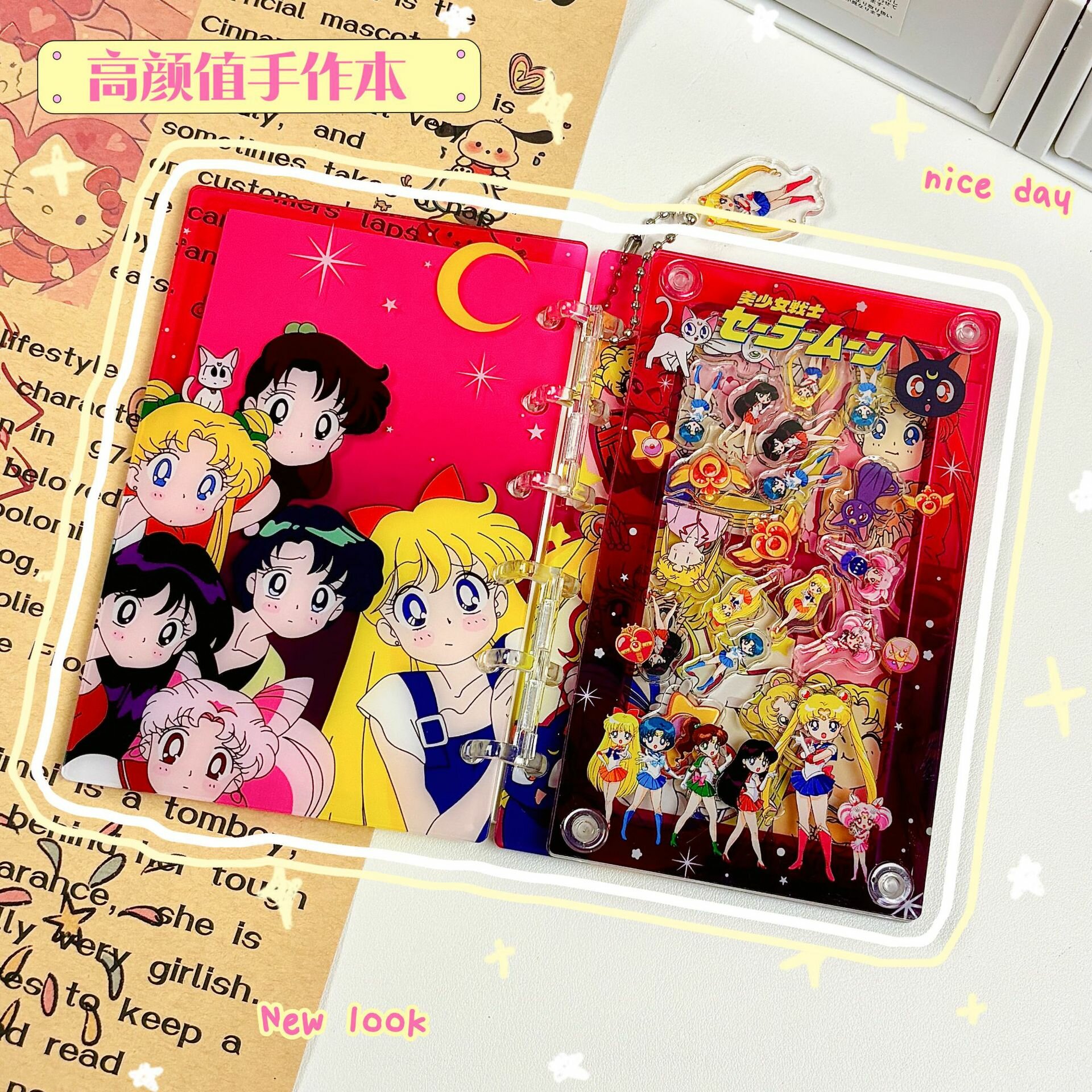 Блокнот-качалка "A7 Dream Beauty Battle", акриловый, с отрывными листами, в форме сердца