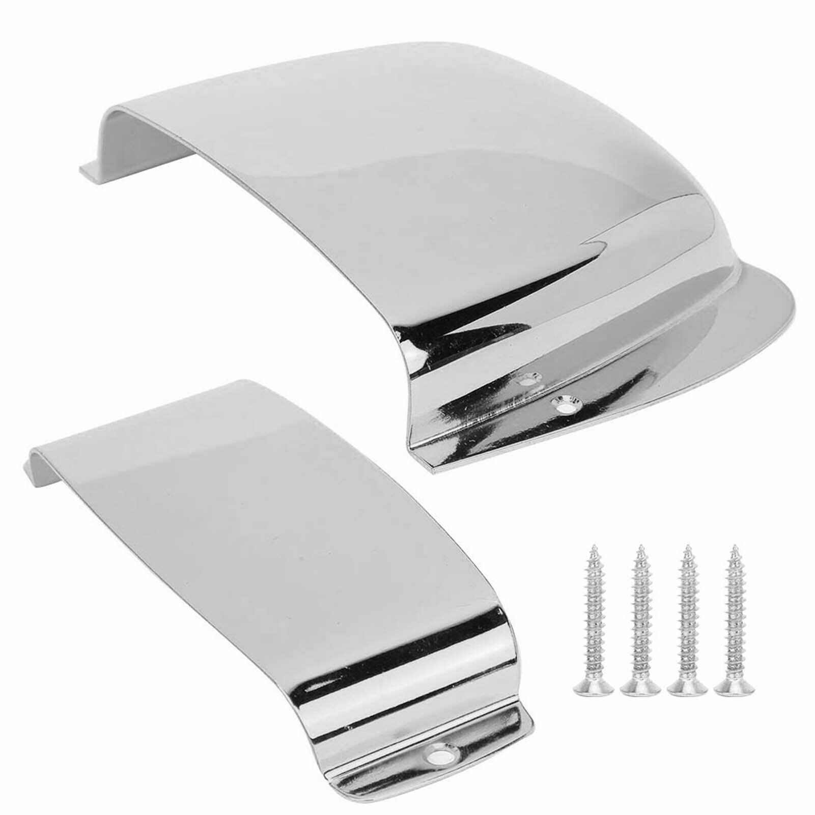 Pickup Bridge Cover Set Zinc Alloy Bass Protective for PB Electric GuitarSilver