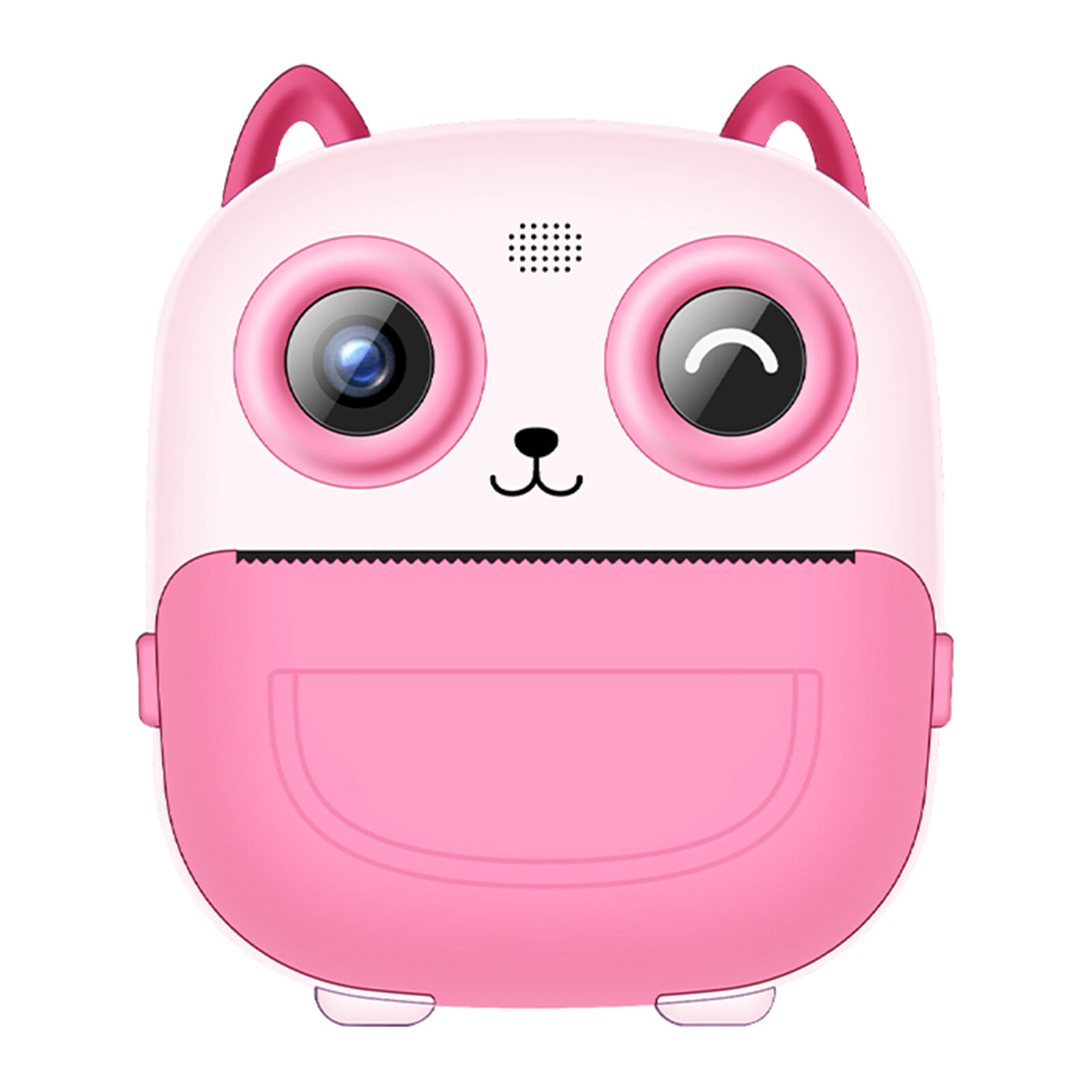 Детская камера с мгновенной печатью Mini Camera с термопечатью Игры Дворники 16-уровневая градация серого Печатная камера с ре충жаемым аккумулятором 1300mAh Розовый Синий 57мм x 25мм 95.6x86x42мм 255г