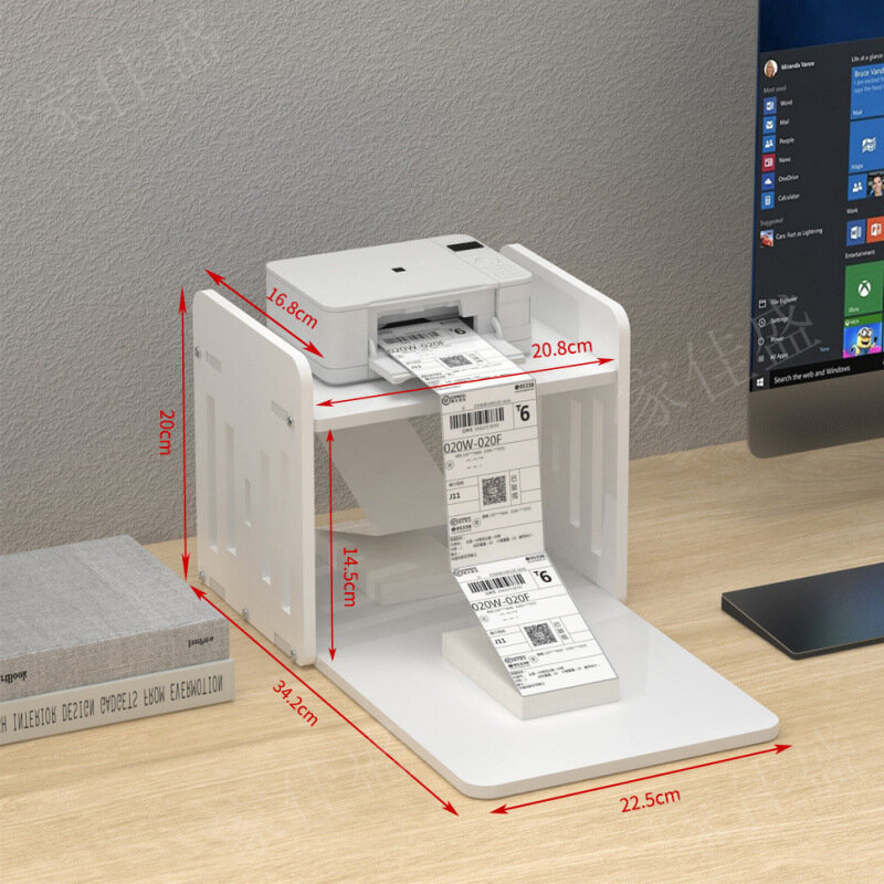 Стойка для принтера, офисная стойка, двухслойная белая стойка