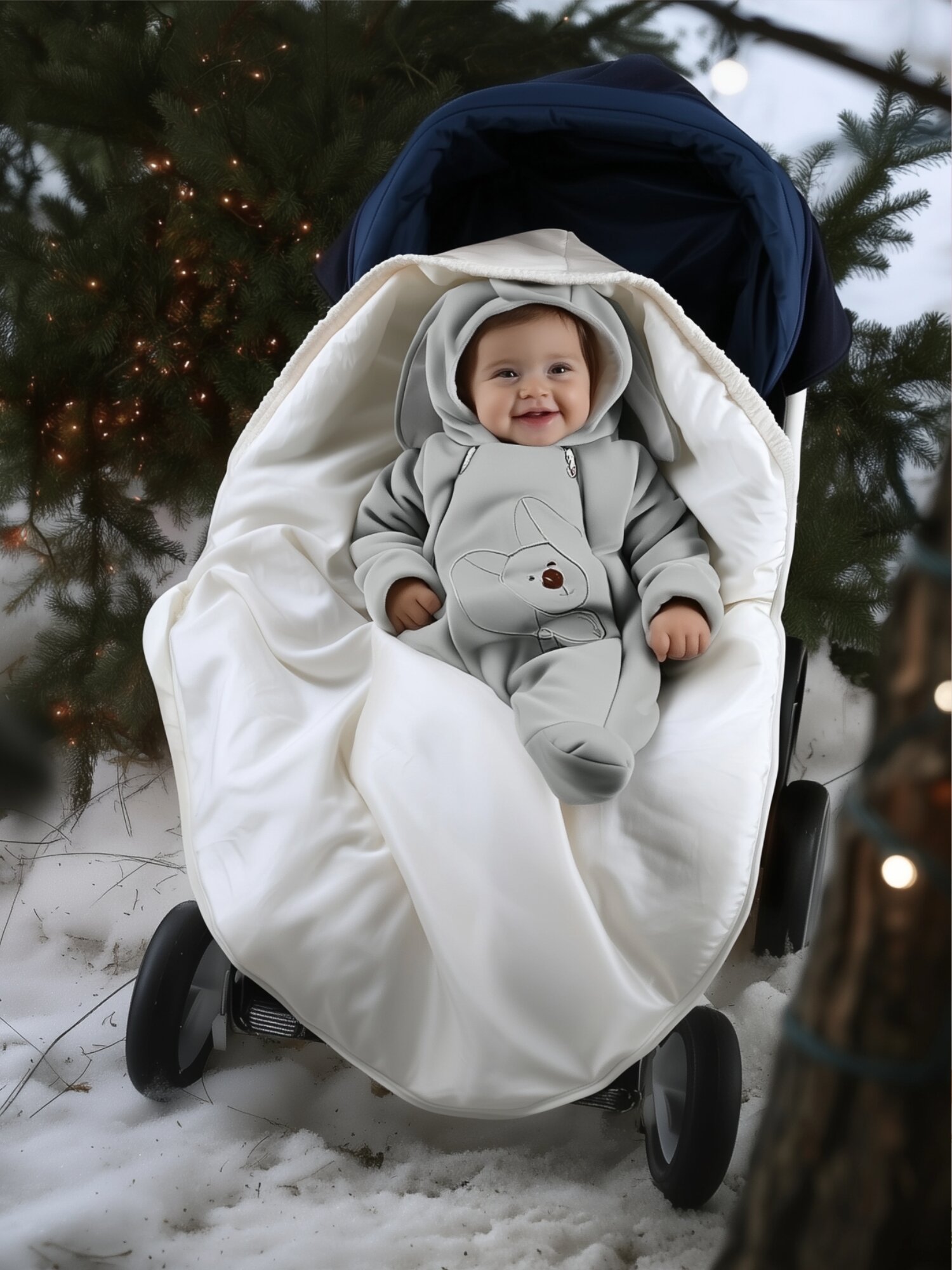 Комбинезон Сонный Гномик Пушистый Зайка