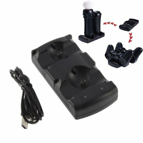 Зарядное устройство для ручки PS3, зарядка для ручки PS3 Move, двойная зарядка для ручки PS3 Move, 2-в-1 двойная зарядка для ручки PS3, 1 шт. Док-станция для зарядки, 1 шт. Кабель для зарядки