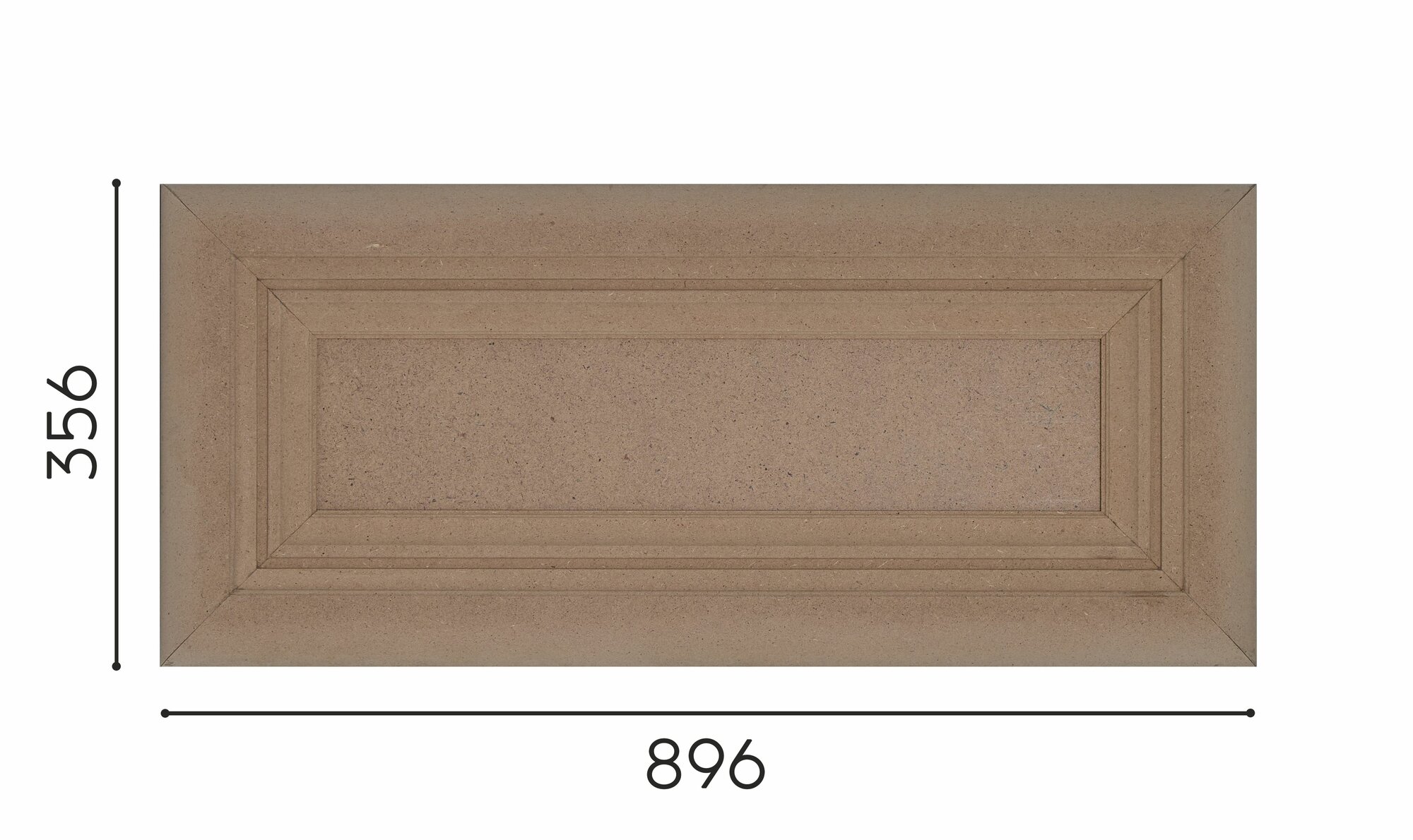 Фасад мебельный МДФ под покраску ящик