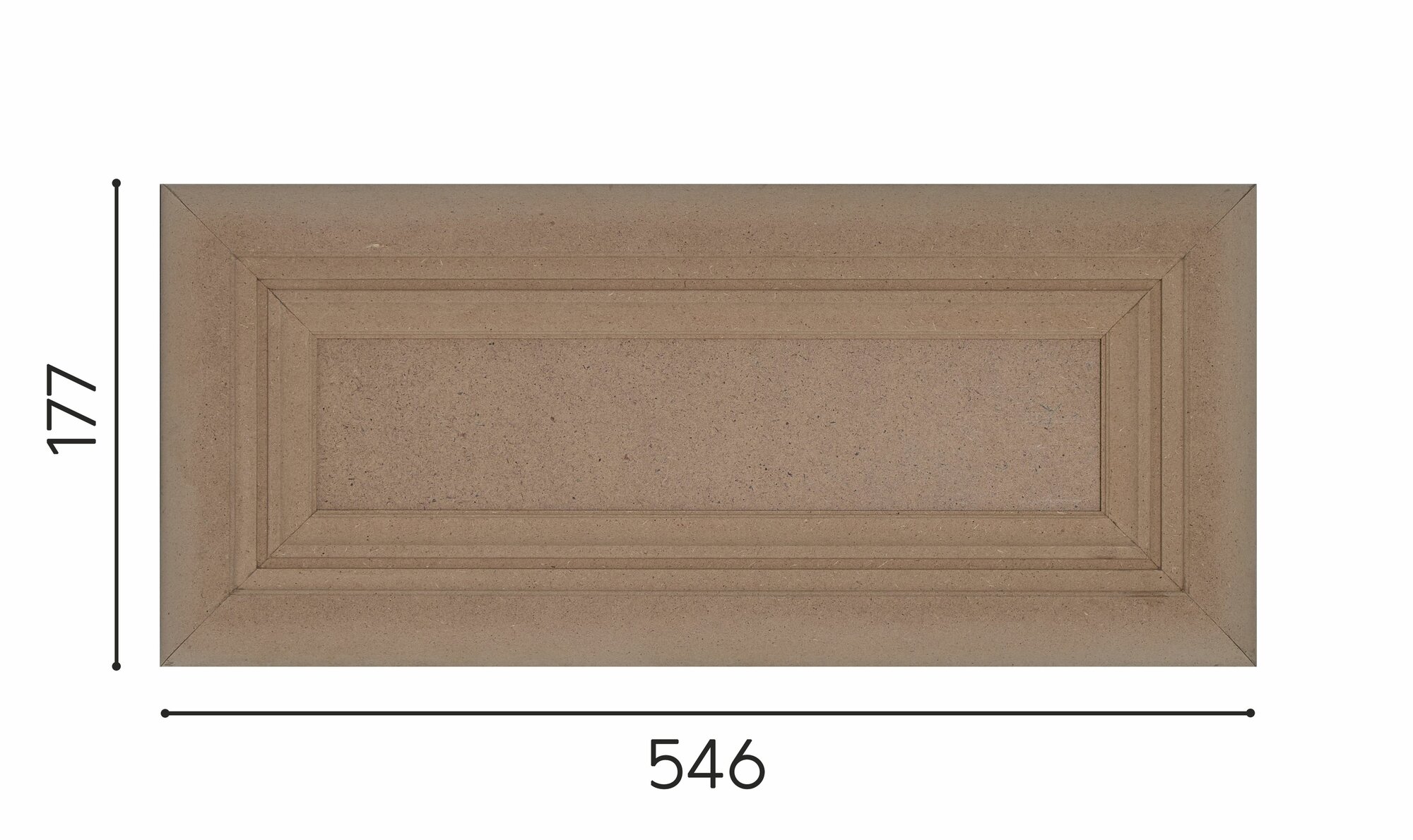 Фасад мебельный МДФ под покраску ящик