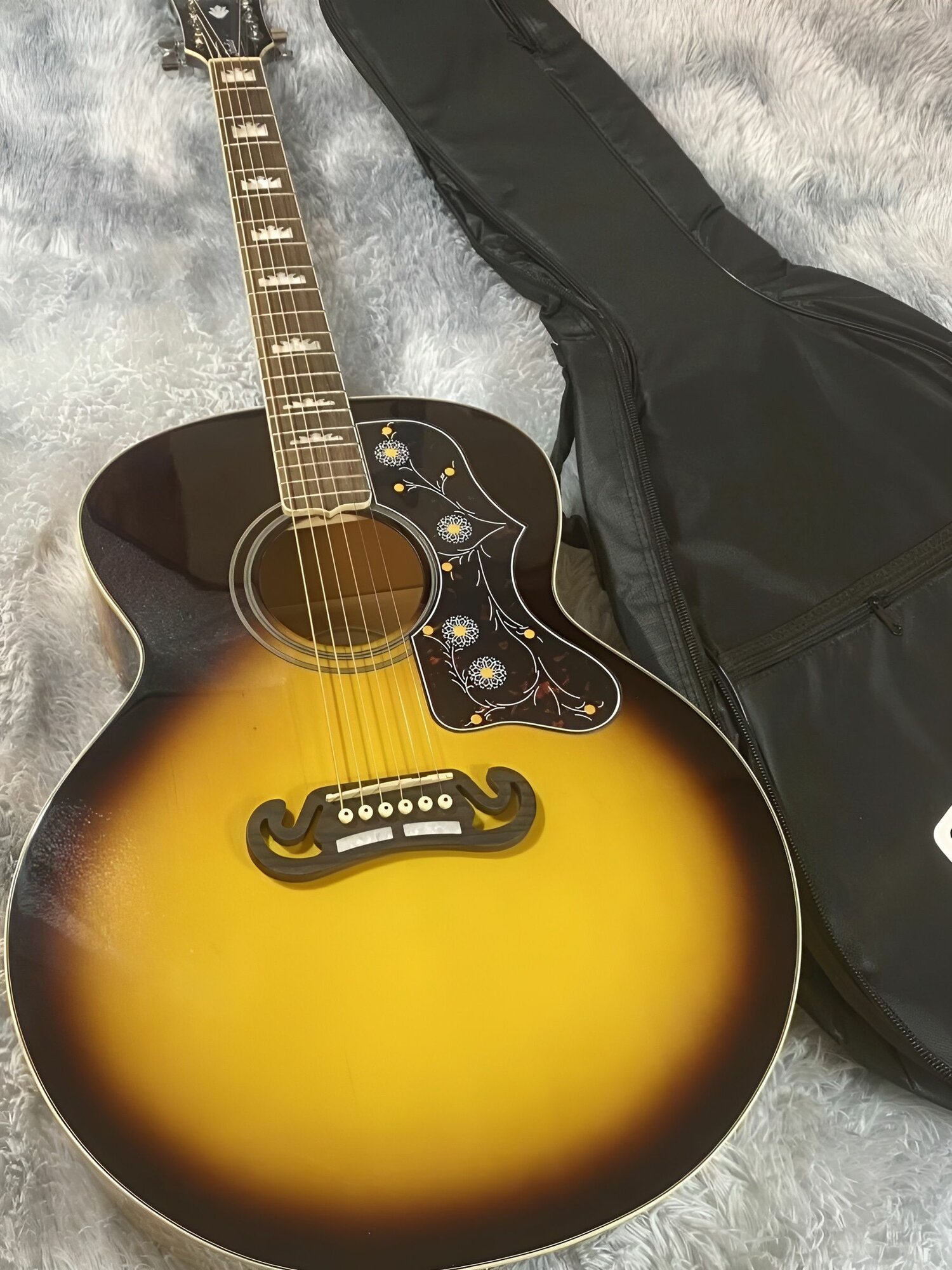 Акустическая гитара gibson sj200 6-струнная, корпус Красное дерево 42"