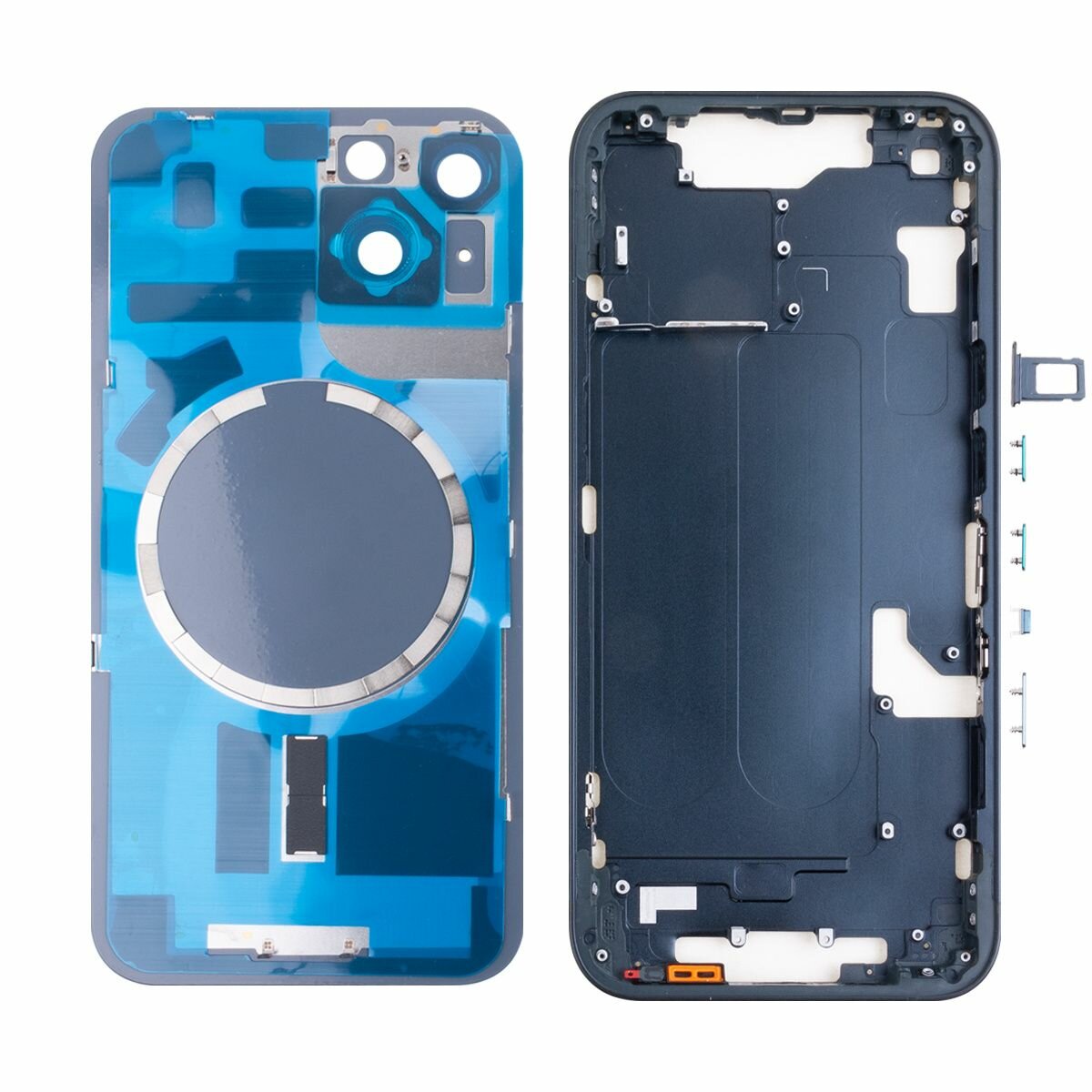 Корпус для iPhone 14 (1 Sim) Черный - Премиум