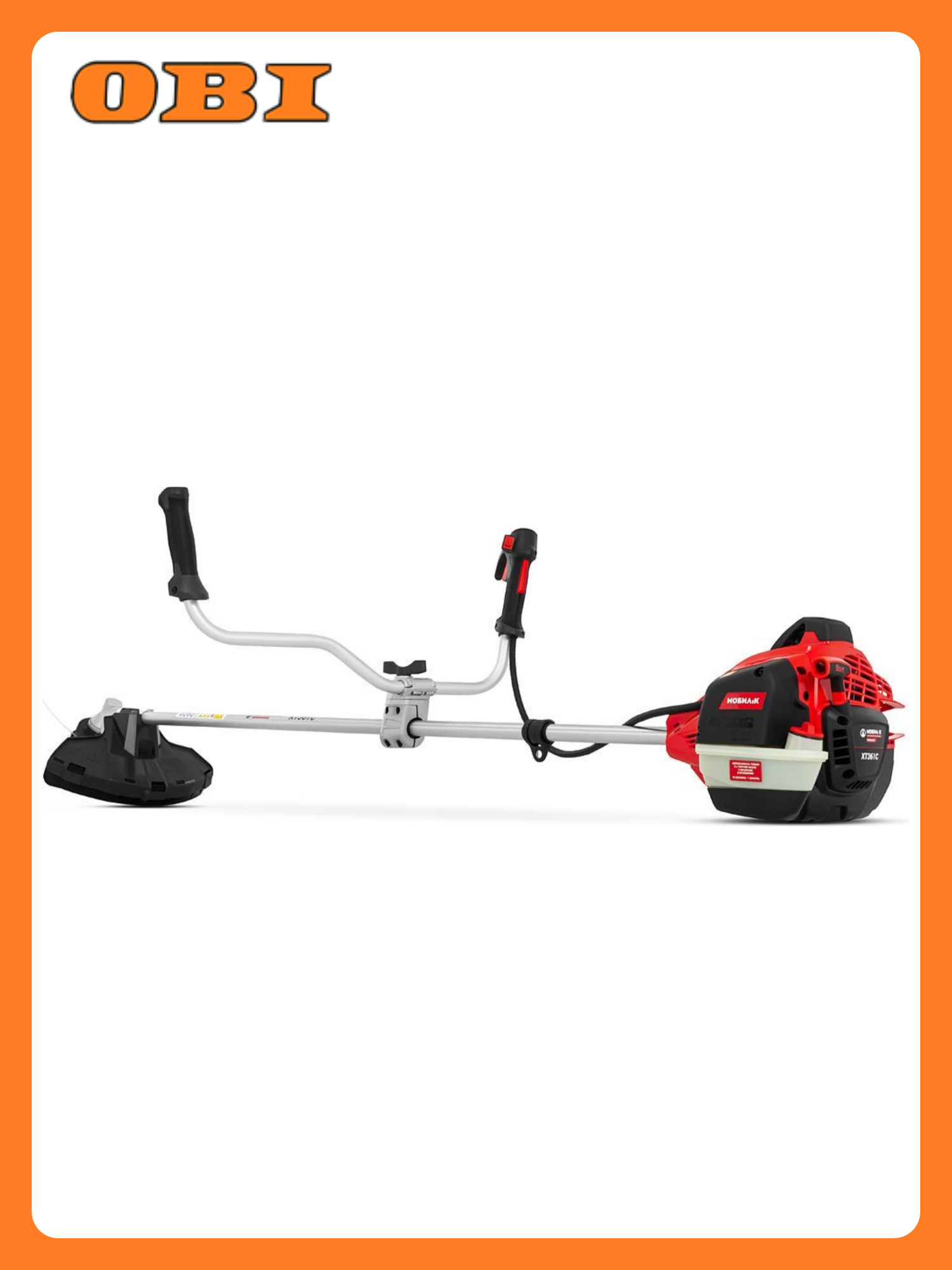 Триммер бензиновый Мобил К Комфорт XT361C плечевой ремень, 2.2л. с, 1л