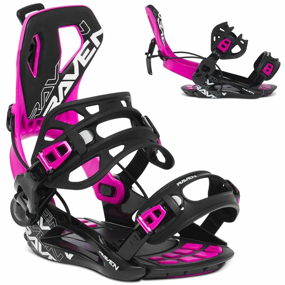 Decathlon Крепления для сноуборда Raven Fastec FT360 M Фиолетовый / Черный
