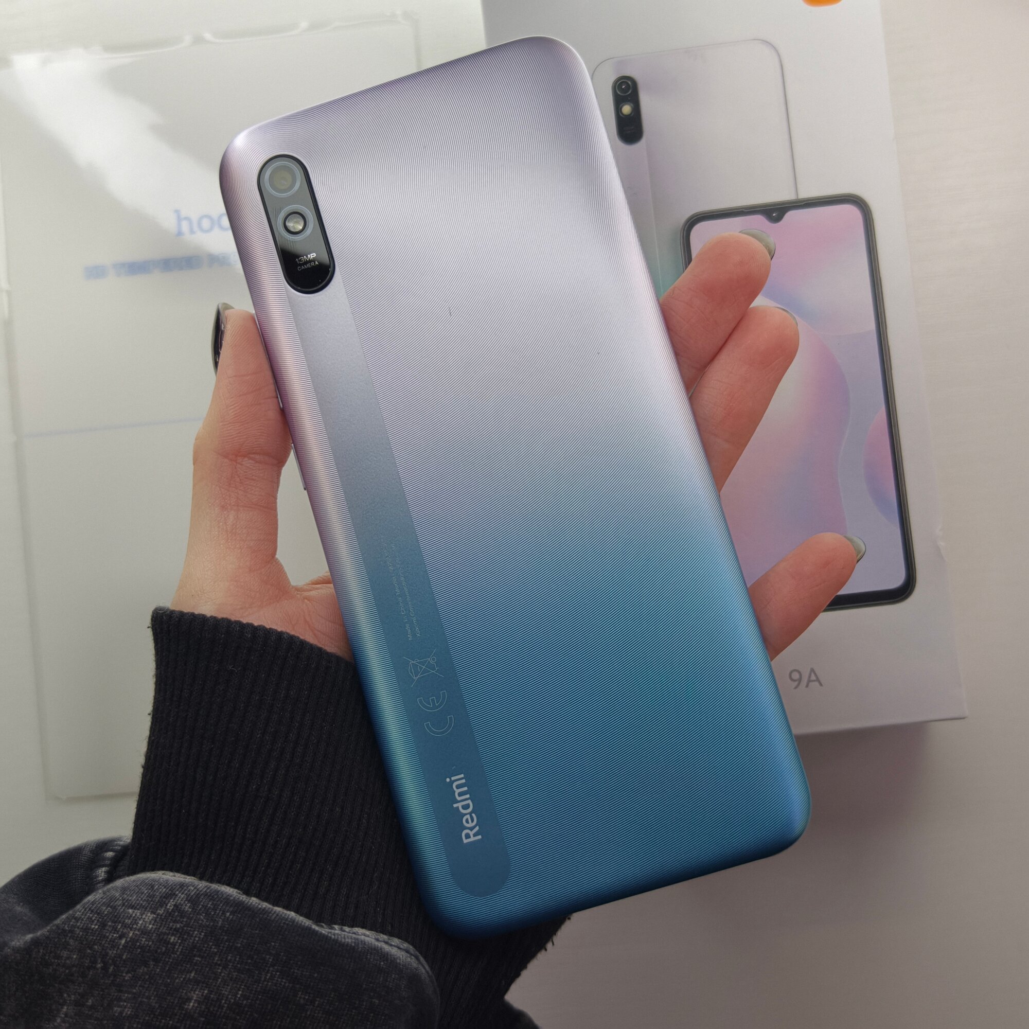 Xiaomi Redmi 9A 2/32Gb Glacial Blue 2GHz 2Gb 6.53"1600x720 Ips 4G+WiFi+BT 32Gb+microSD 13Mpx