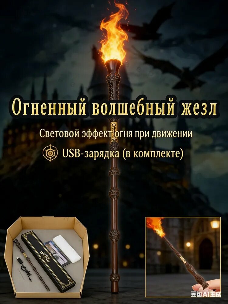 Волшебная палочка Дамблдора в эксклюзивной коробке класса Люкс