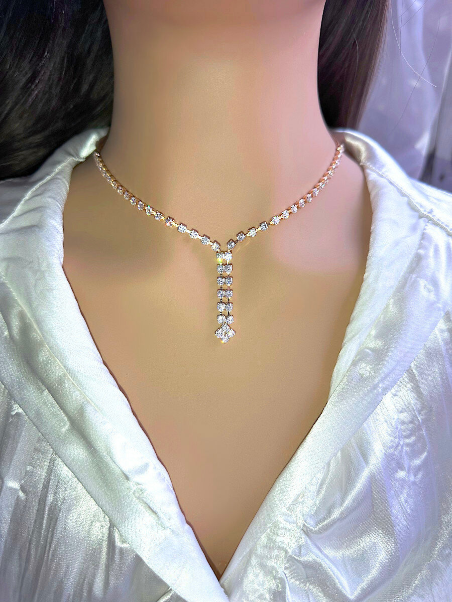 Колье, фианит