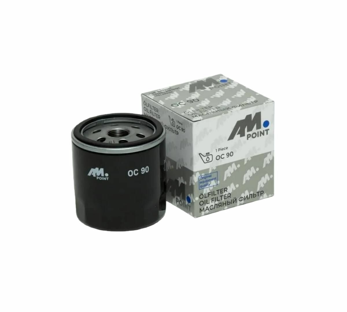 Фильтр масляный AM POINT OC90 Chevrolet Astra Hatchback, Chevrolet Aveo Kalos Hatchback T200, Chevrolet Aveo Kalos Hatchback T250, T255, Chevrolet Aveo Kalos Saloon T250, T255, Chevrolet Blazer