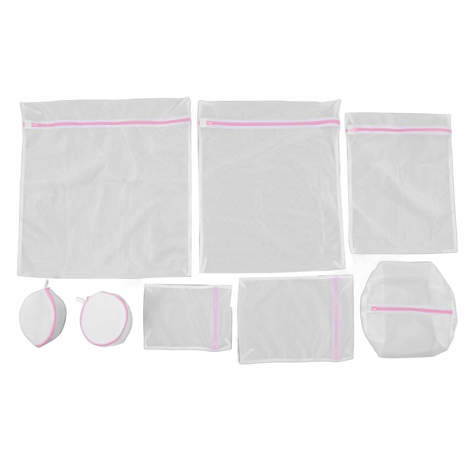 8 сетчатых мешков для белья, многоразовые, для стирки.