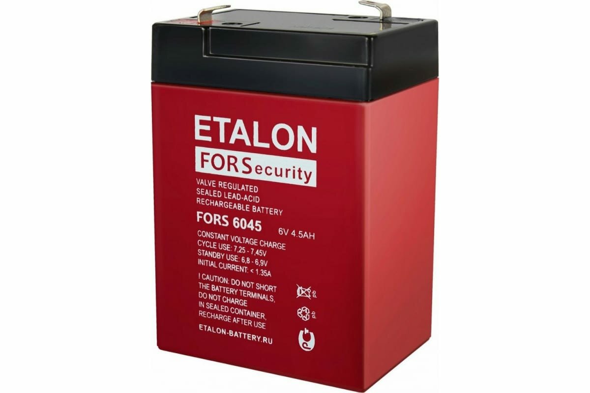 Аккумулятор 6В 4,5Ач (FORS 6045) 200-6/045S Etalon battery