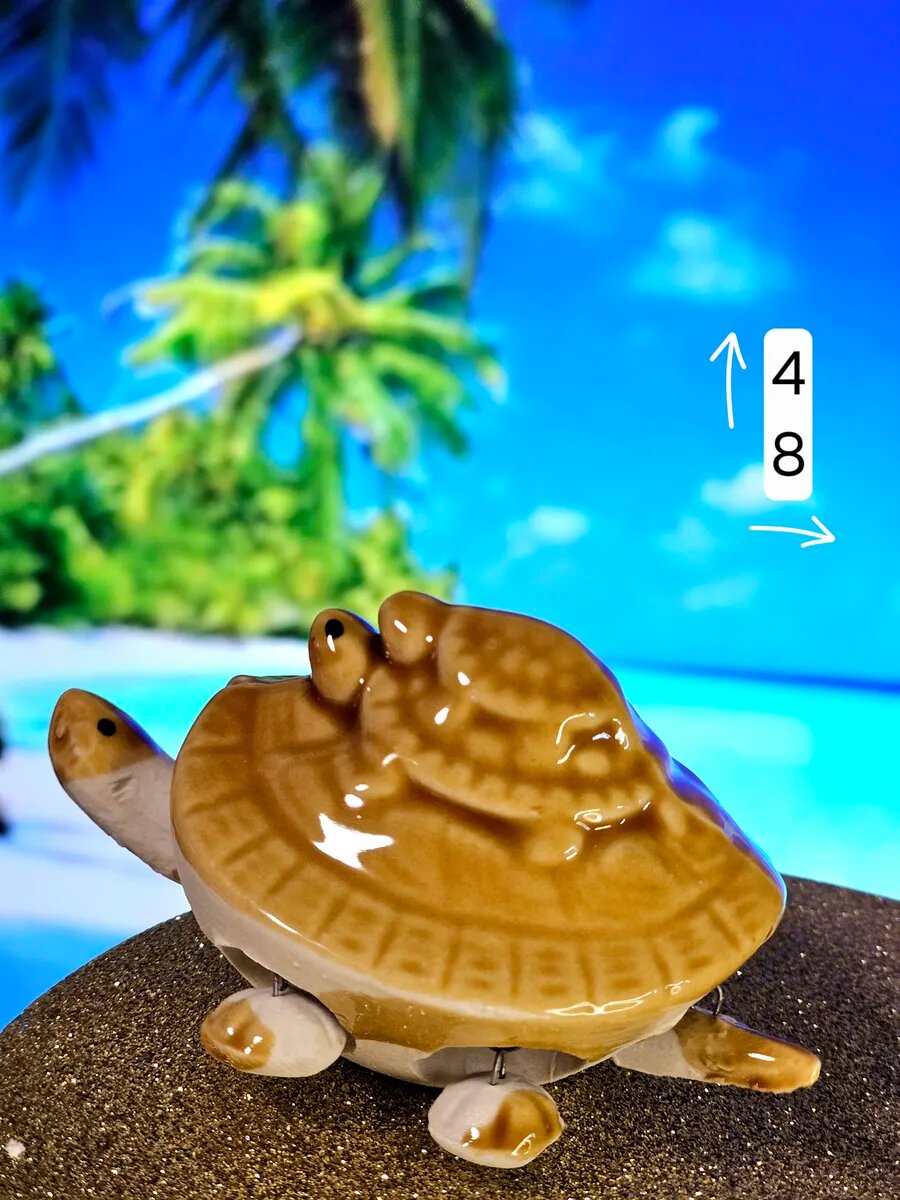 Статуэтка фигурка черепаха с черепашками 4×8 см