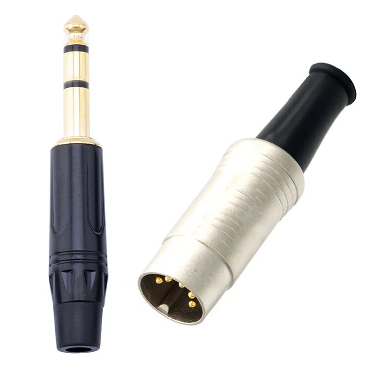 Pureline MIDI DIN 5Pin - 6.35 мм аудио кабель TRS (Type-A), 0.2m