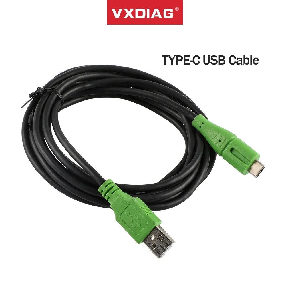 Оригинальный USB-кабель-удлинитель OBD2 VXDIAG VCX SE Кабель-кабель для VCX SE Тип C Проводной разъем для VXDIAG Автомобильные аксессуары
