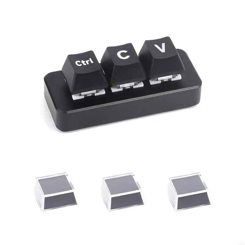 E65c Portable 3 Key Mini клавиатура Ctrl C V -клавиатура копировать пасты Shotcut Programmable