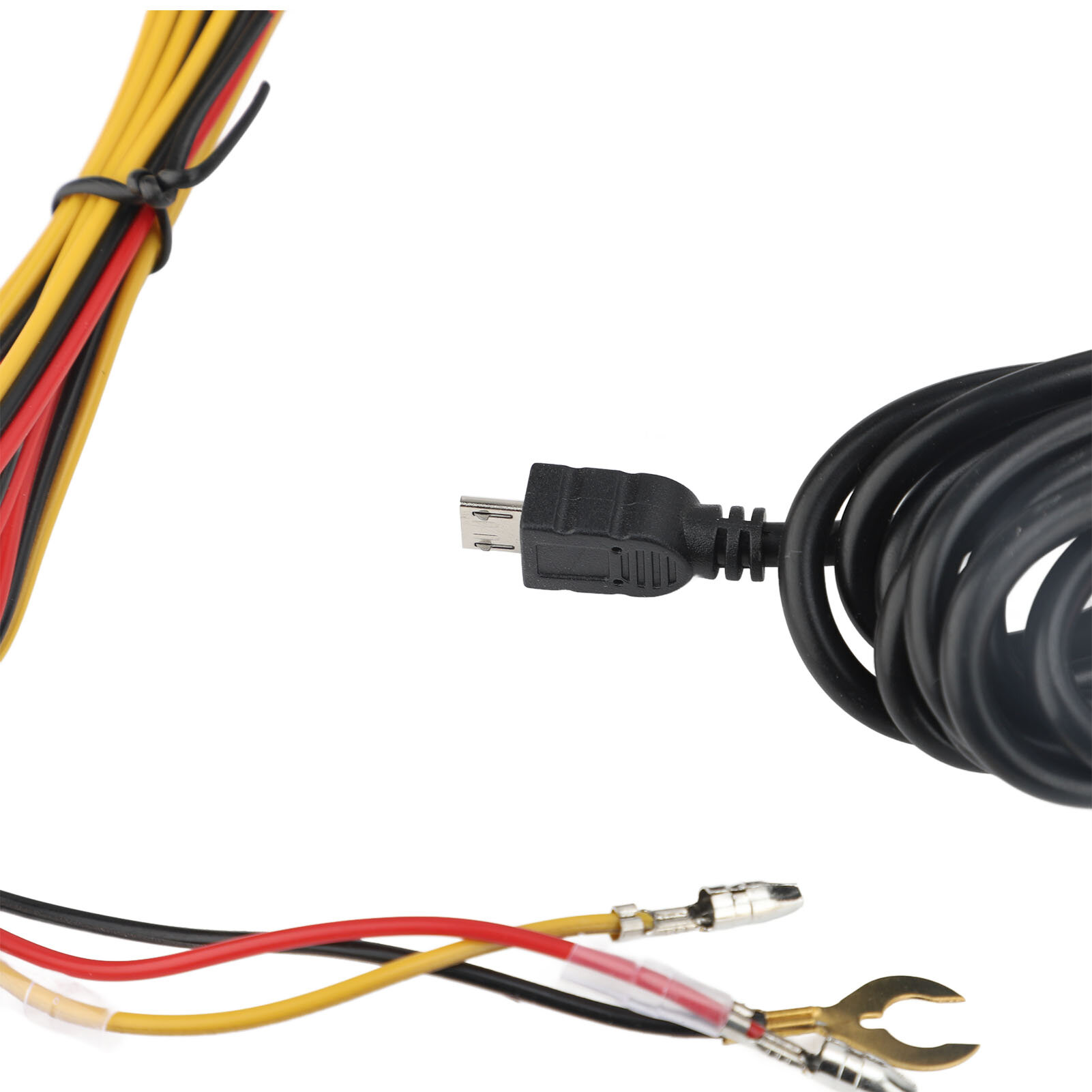 Комплект для подключения видеорегистратора к электросети, цифровой дисплей, низковольтное подключение, регулируемая покадровая запись, 12 В/24 В до 5 В, 3 А, проводное подключение для круглосуточного мониторинга парковки, микропрямой кабель.